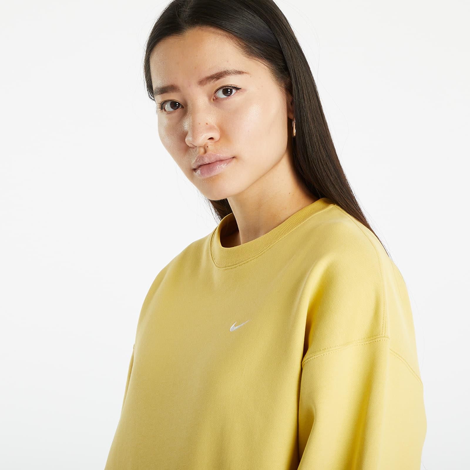 Nike Lab Solo Swoosh Men's Fleece Crew Saturn Gold/ White - Ceny i opinie - Ceneo.pl