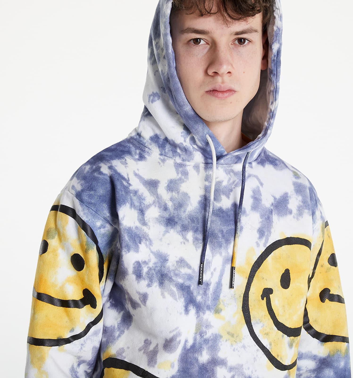 Market Smiley Sun Dye Hoodie Blue - Ceny i opinie - Ceneo.pl