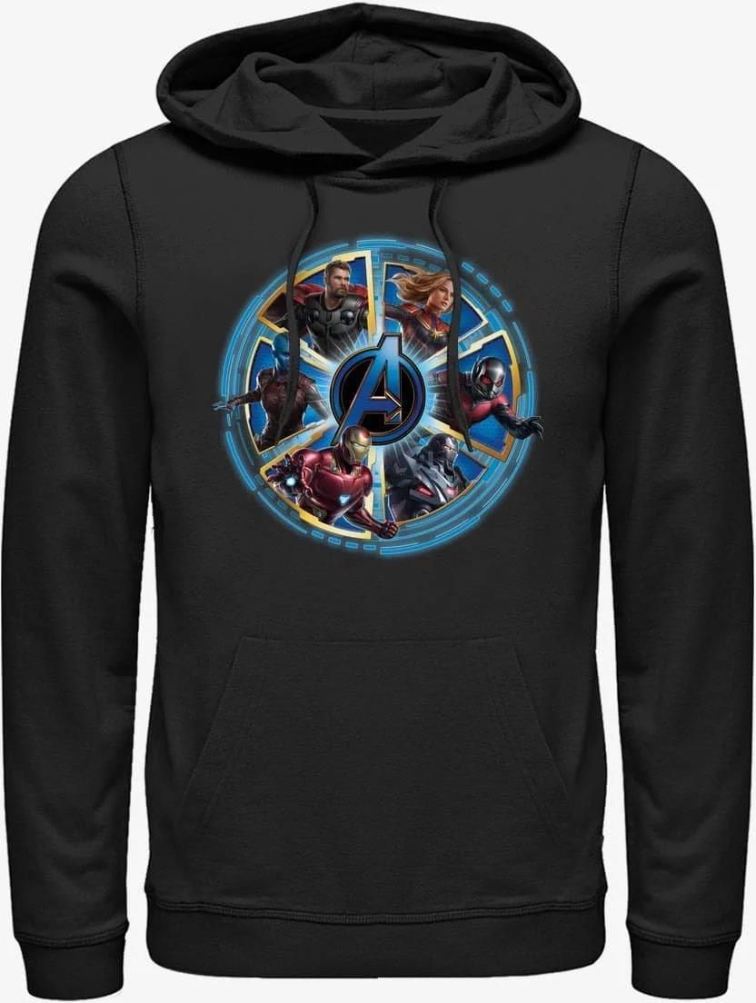 Queens Marvel Avengers: Endgame - Circle Heroes Unisex Hoodie Black ...