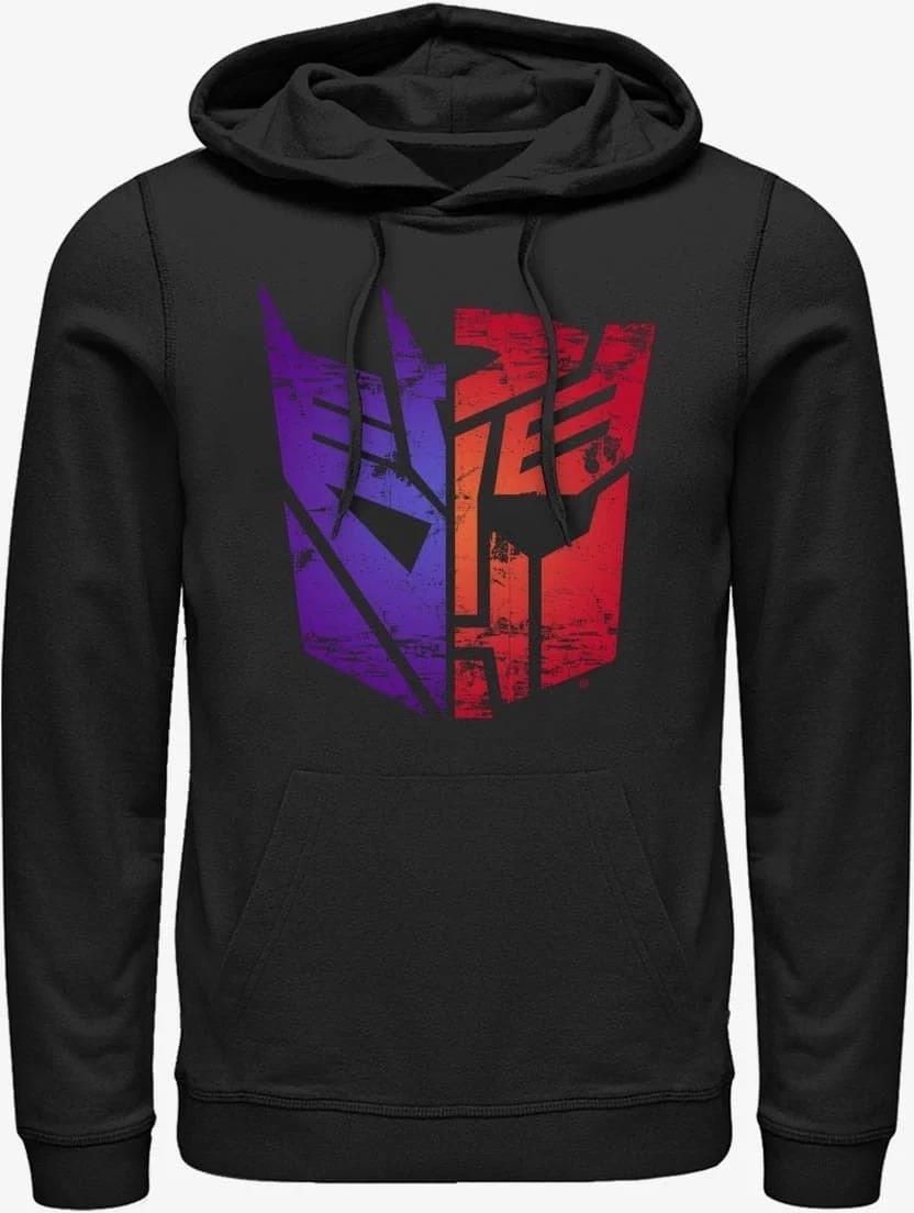 Queens Hasbro Transformers - Split Logo Unisex Hoodie Black - Ceny i ...