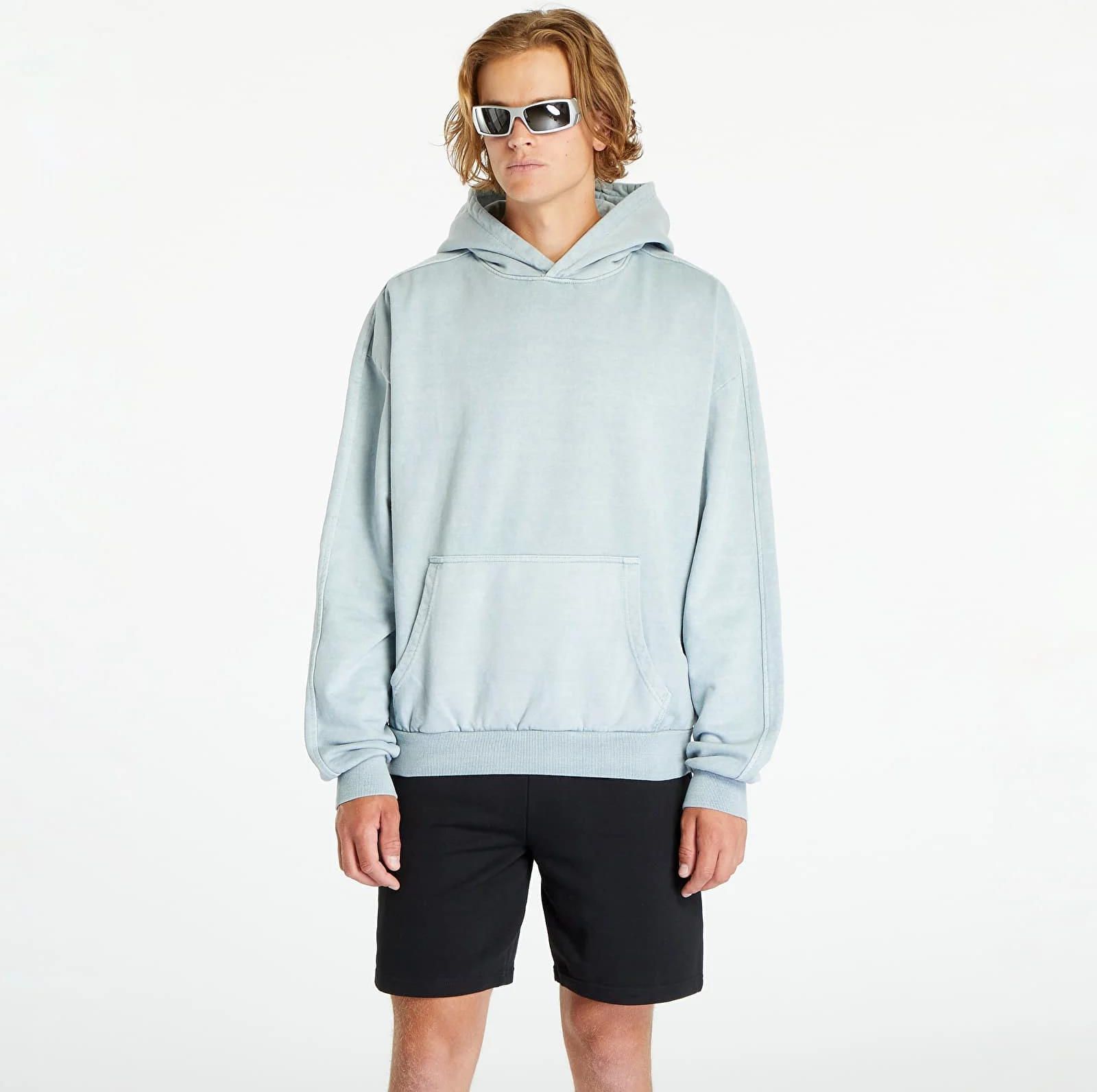 Urban Classics Heavy Terry Garment Dye Hoody Summer Blue - Ceny i ...