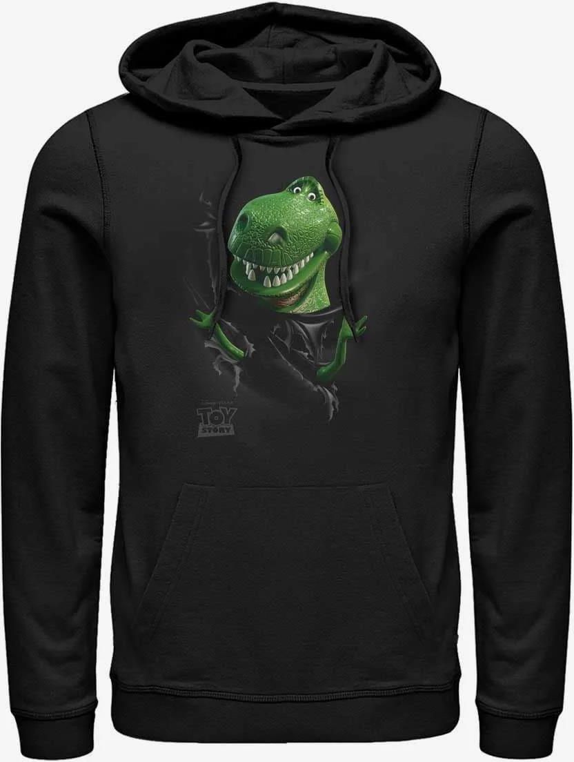 Queens Pixar Toy Story - Rippin Rex Unisex Hoodie Black - Ceny i opinie ...