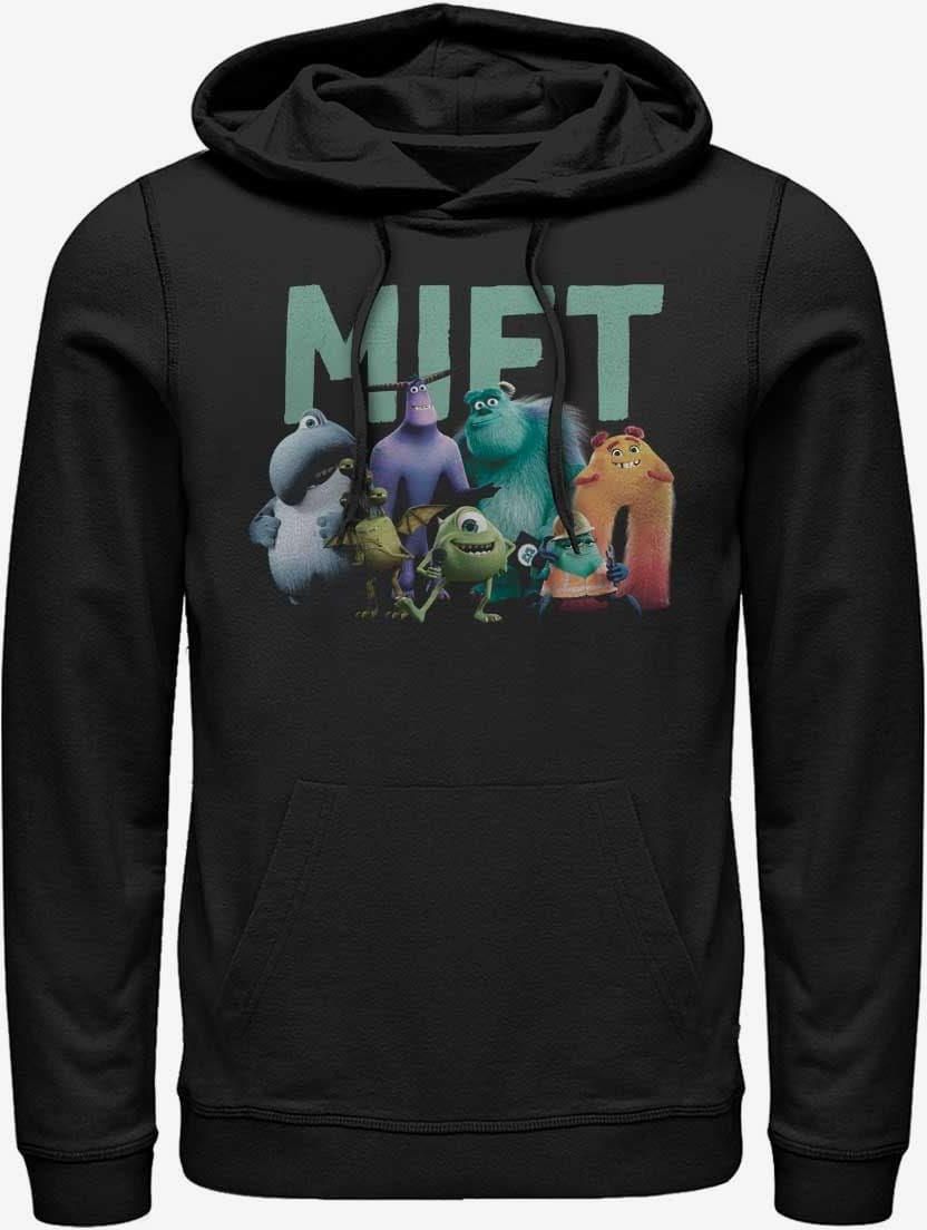 Queens Pixar Monsters At Work - Mift Crew Unisex Hoodie Black - Ceny i ...