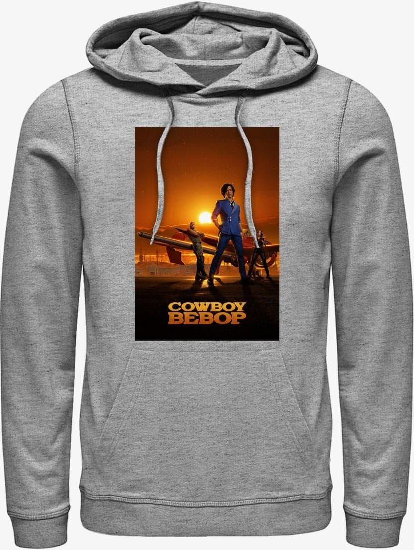 Queens Netflix Cowboy Bebop - Sunset Poster Unisex Hoodie Heather Grey ...