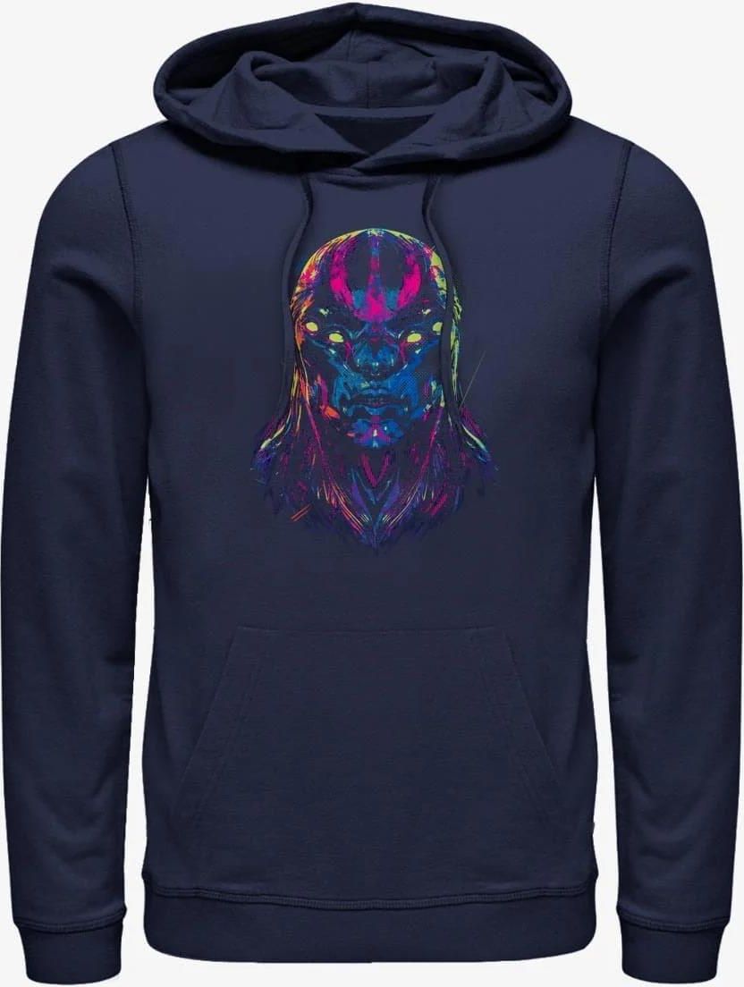 Queens Marvel: Eternals - Devious Face Unisex Hoodie Navy Blue - Ceny i ...
