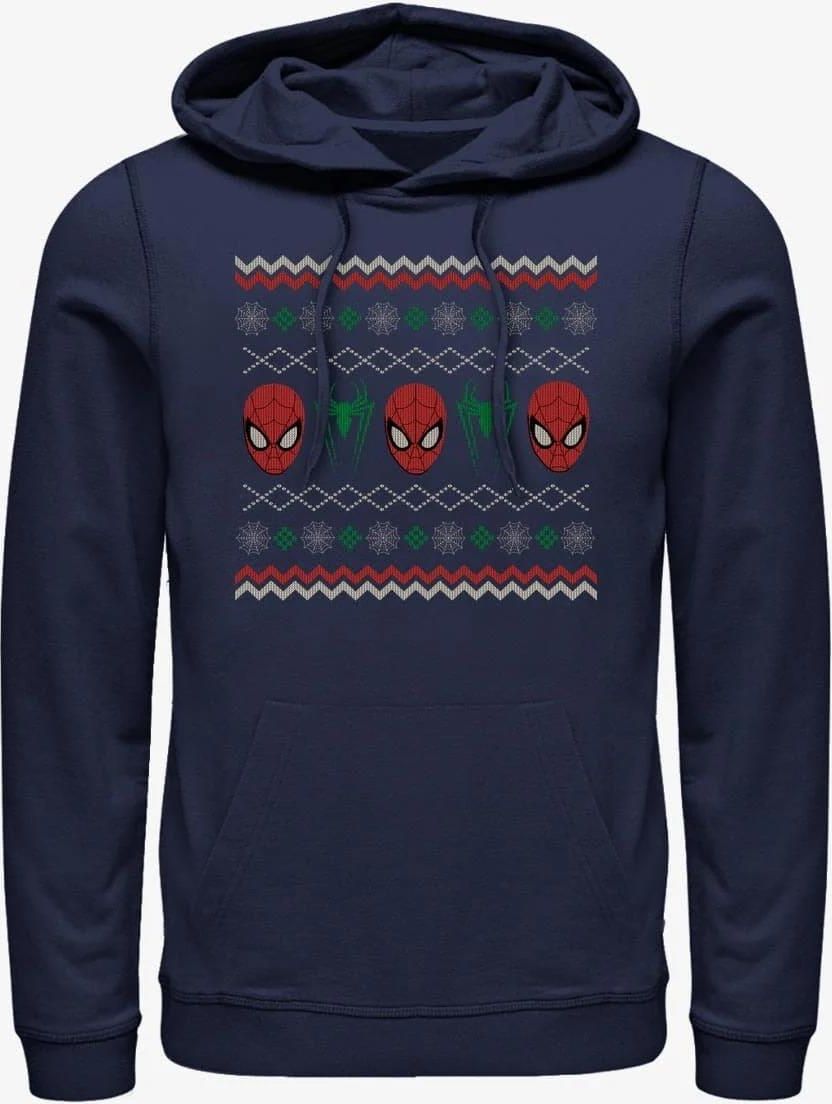 Queens Marvel Spider-Man Classic - Spider Sweater Unisex Hoodie Navy ...