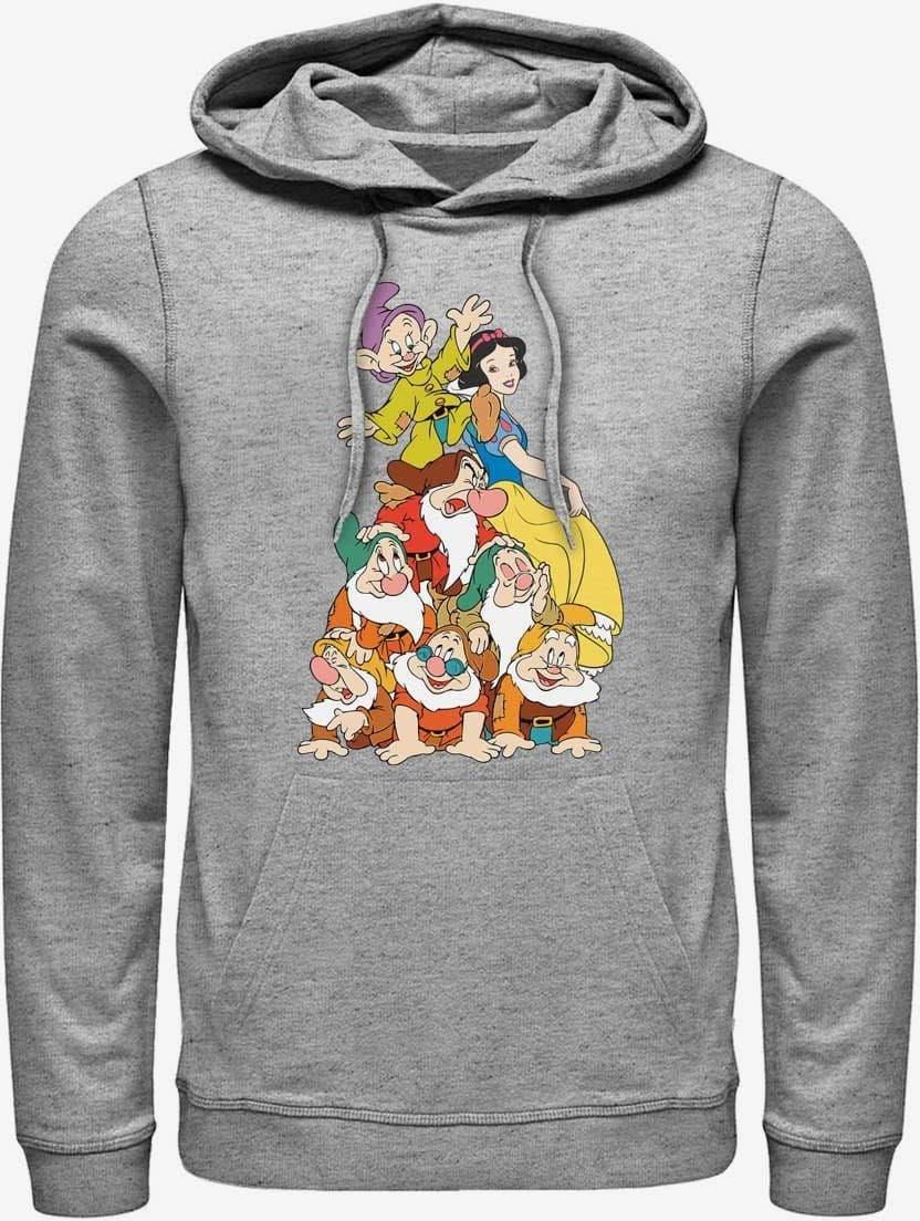 Queens Disney Snow White - Squad Dwarf Stack Unisex Hoodie Heather Grey - Ceny i opinie - Ceneo.pl