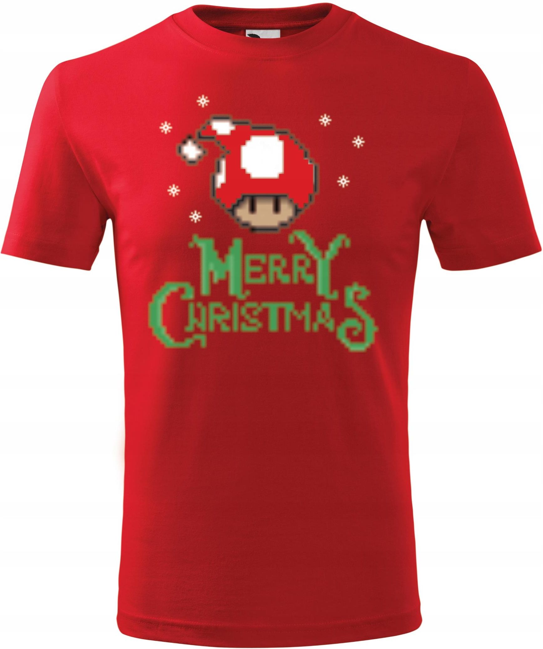 Koszulka Z Motywem Śwątecznym T-shirt Pixel Art Na Święta - Ceny i ...