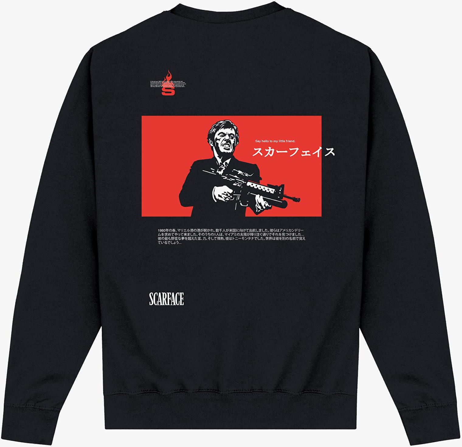 Queens Scarface - Scarface Red Photo Unisex Sweatshirt Black - Ceny i ...