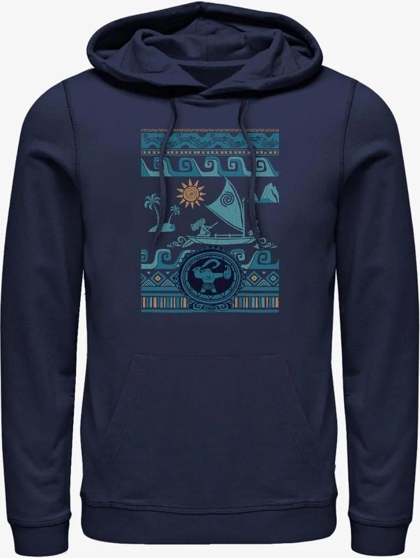 Queens Pixar Moana - Moana Sweater Collage Unisex Hoodie Navy Blue ...