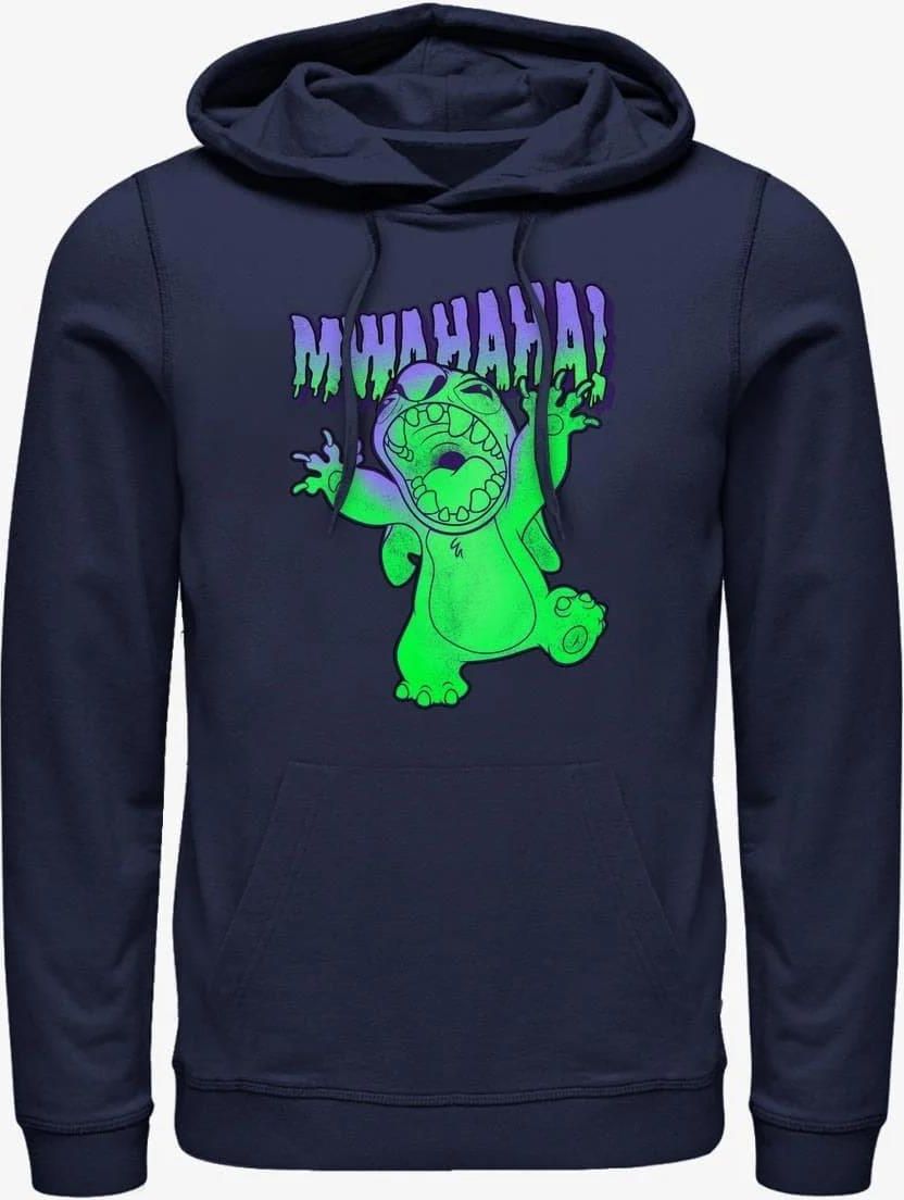 Queens Disney Lilo & Stitch - Mwahaha Unisex Hoodie Navy Blue - Ceny i ...
