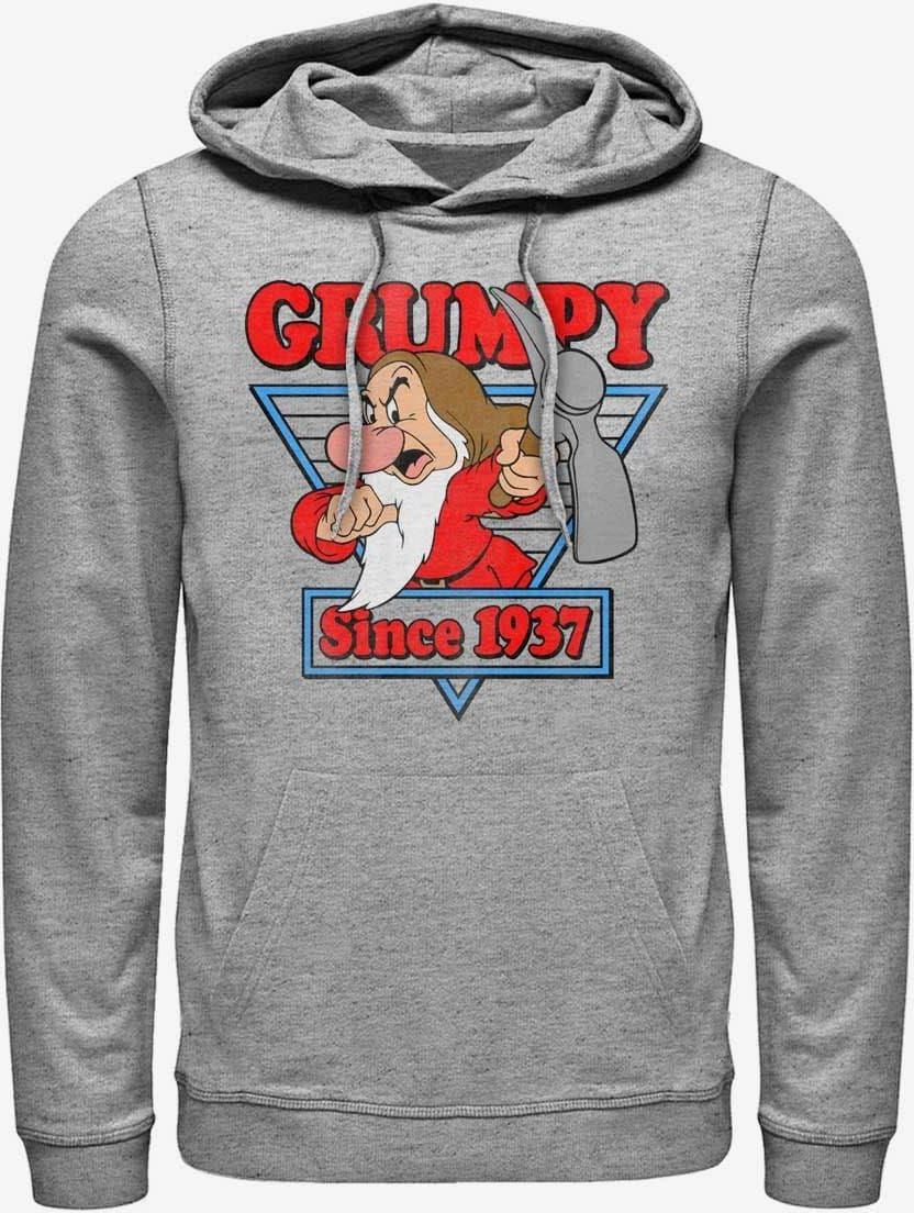 Queens Disney Princesses - A Little Grumpy Unisex Hoodie Heather Grey ...