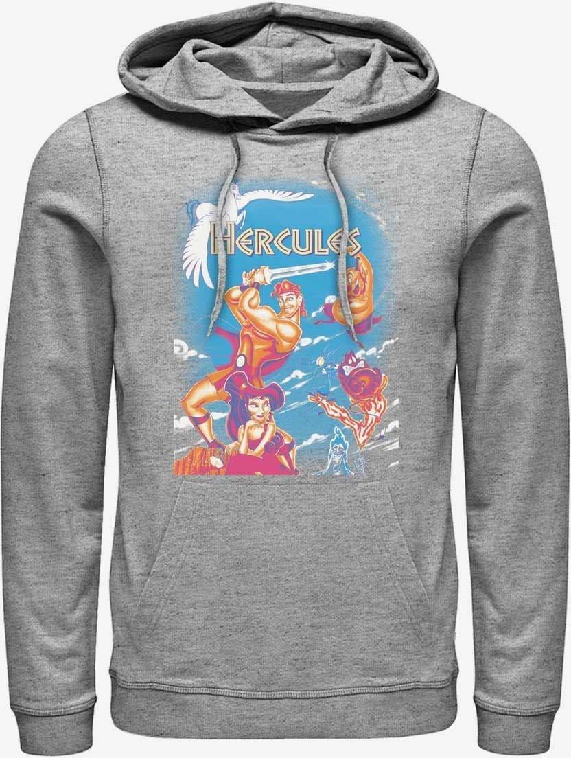 Queens Pixar Hercules - Hercules Box Fade Unisex Hoodie Heather Grey ...