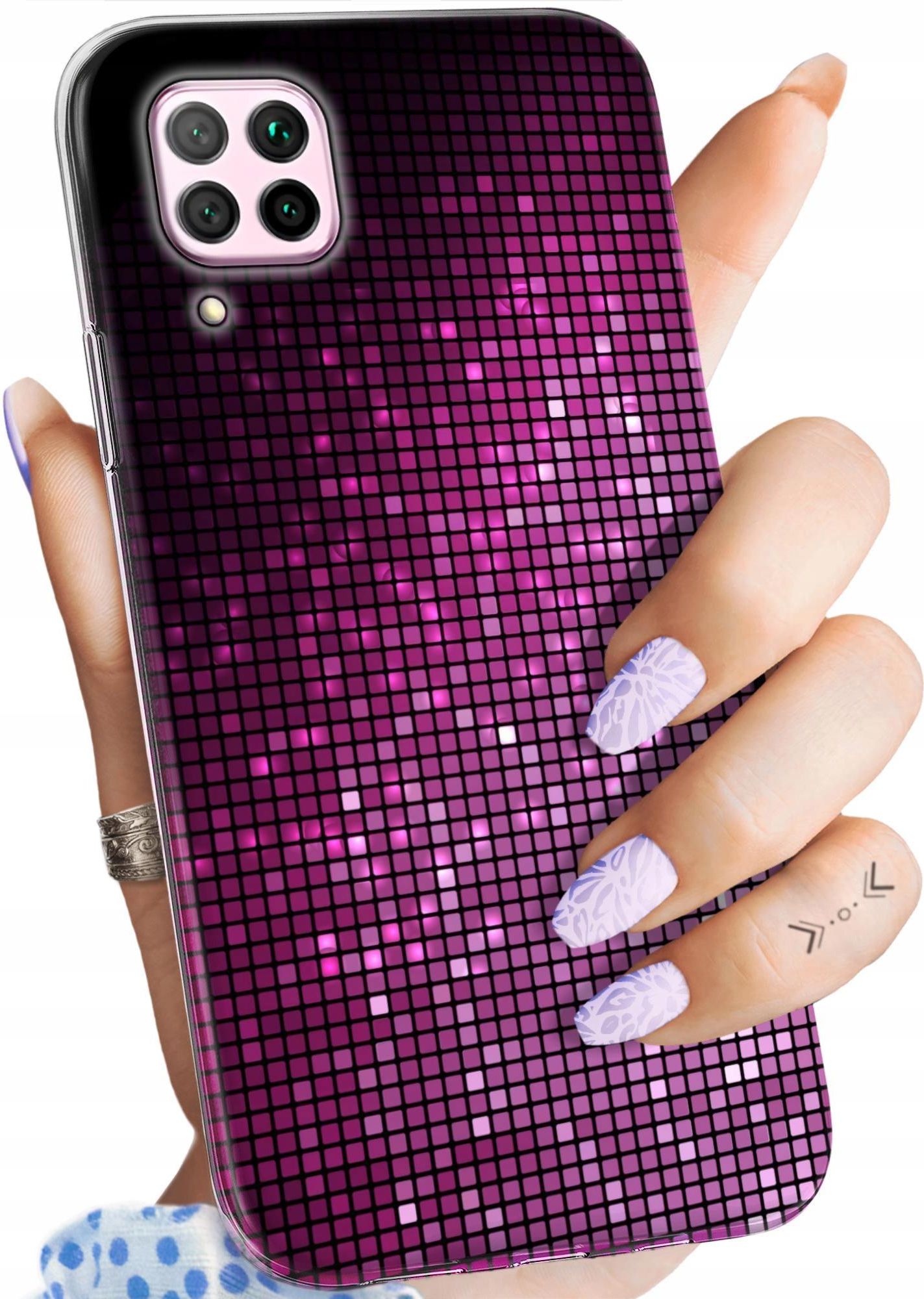 Hello Case Etui Do Huawei P40 Lite Brokat Brokatowe Błyszczące Obudowa ...