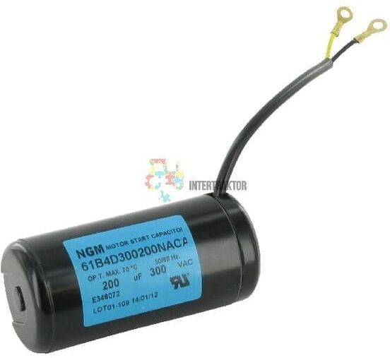 Kondensator rozruchowy silnika elektrycznego 200uF/300V EM9200300V ...