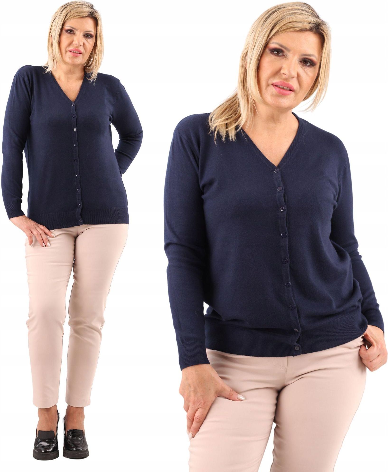 Sweter rozpinany damski narzutka XL-3XL - Ceny i opinie - Ceneo.pl
