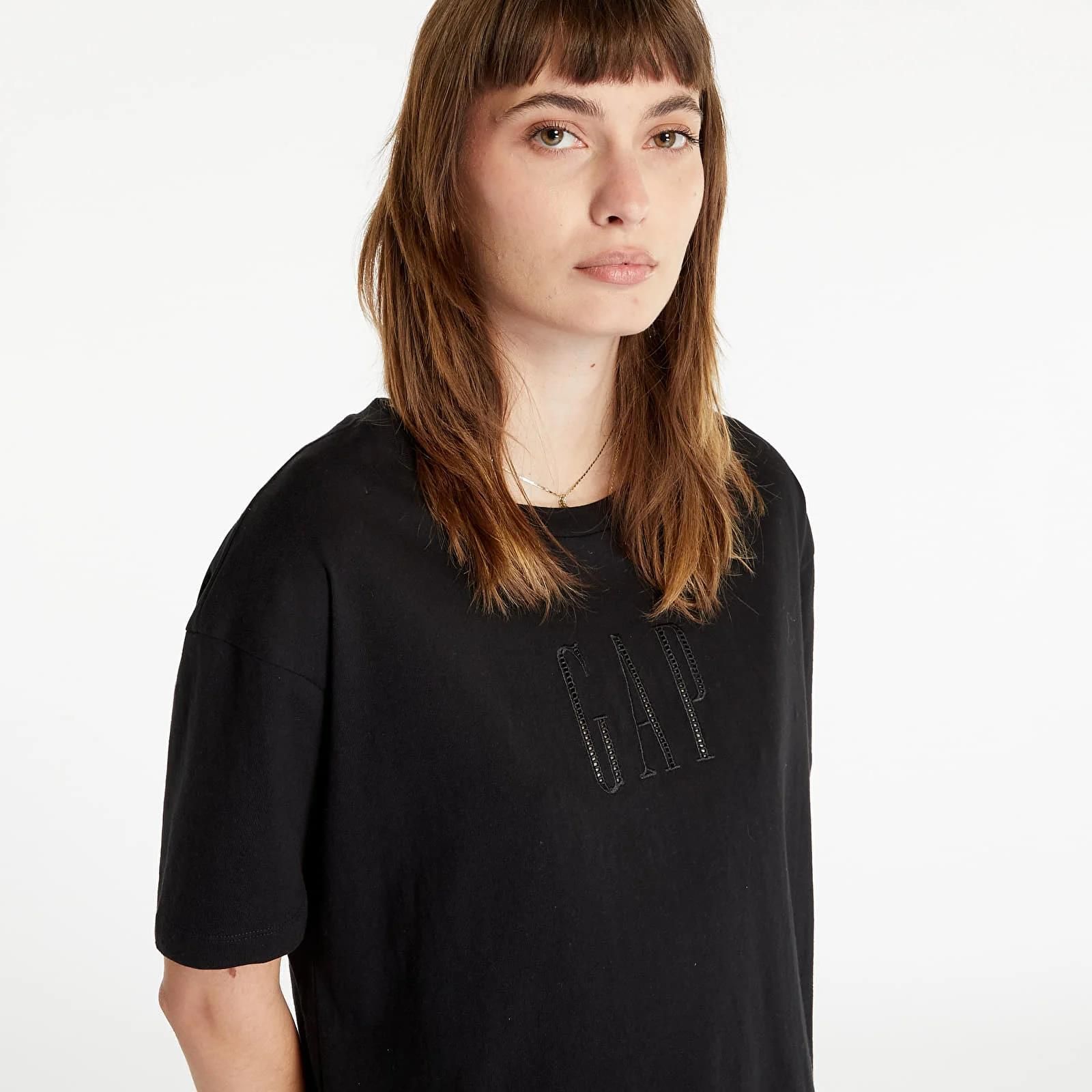 GAP Logo Easy BF Tee Black - Ceny i opinie - Ceneo.pl