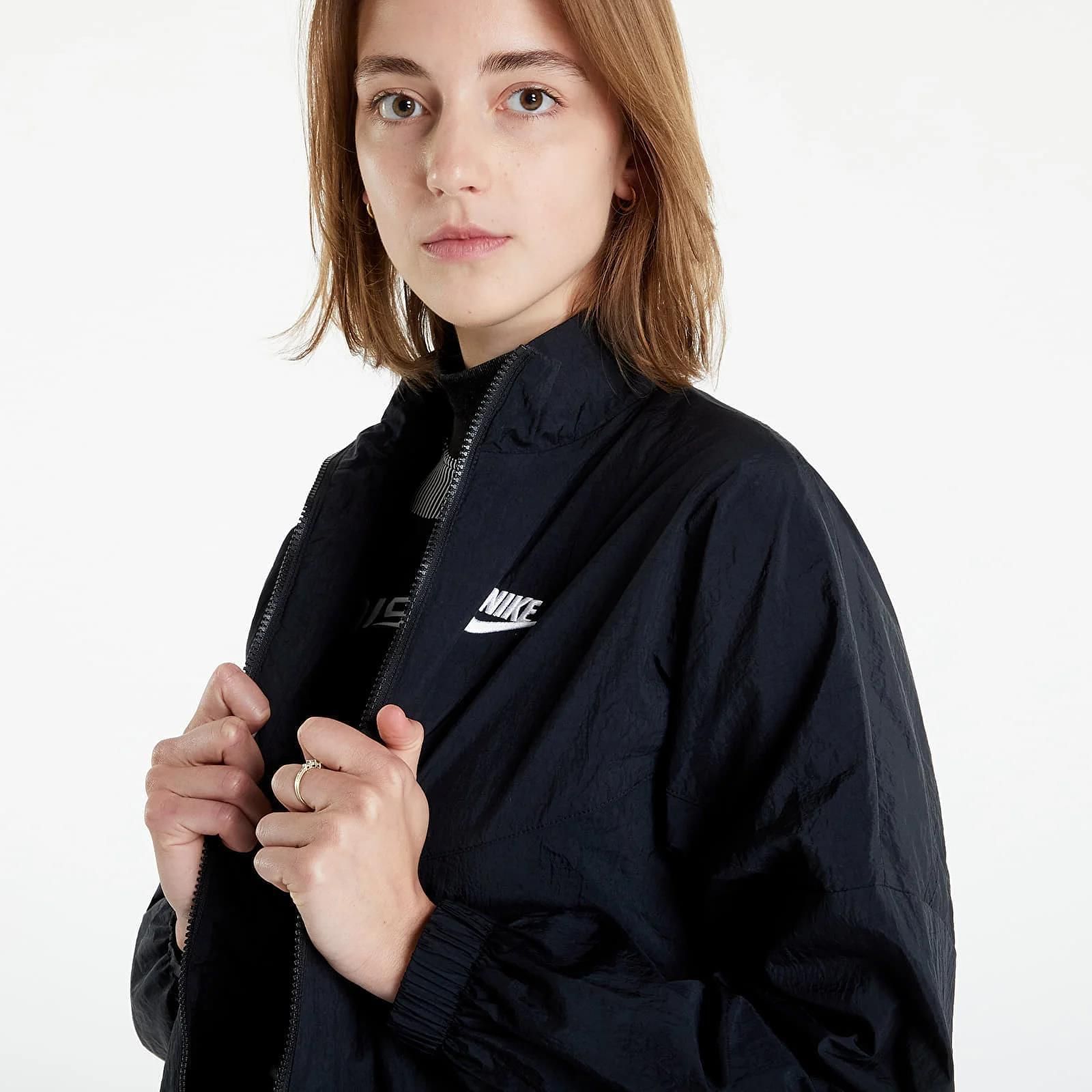 Nike NSW Essential Windrunner Women's Woven Jacket Black/ Black/ White ...