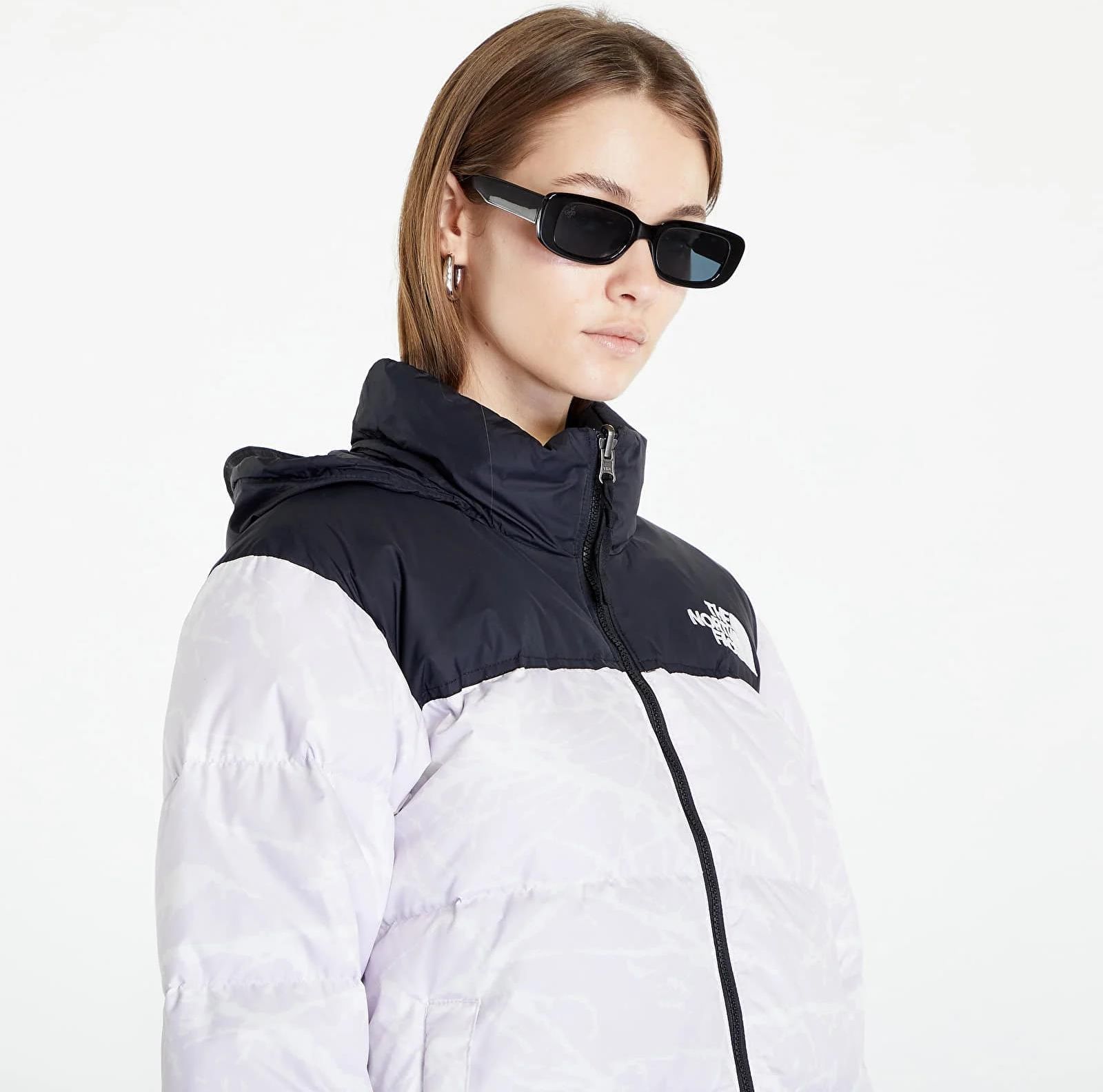 The North Face Print Nuptse Jacket Purple - Ceny i opinie - Ceneo.pl