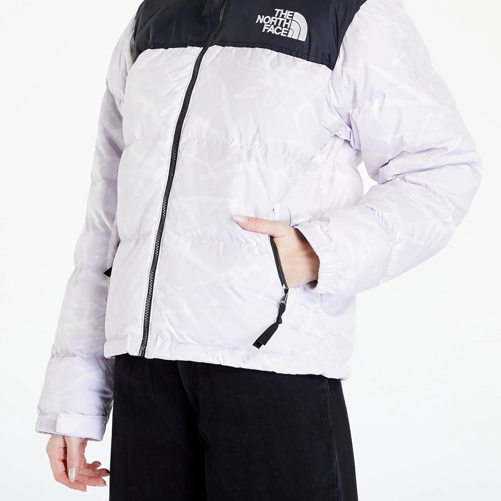 The North Face Print Nuptse Jacket Purple - Ceny i opinie - Ceneo.pl
