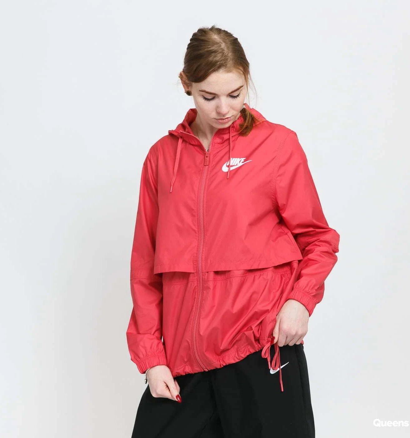 Nike W NSW RPL Essential Woven Jacket Red - Ceny i opinie - Ceneo.pl