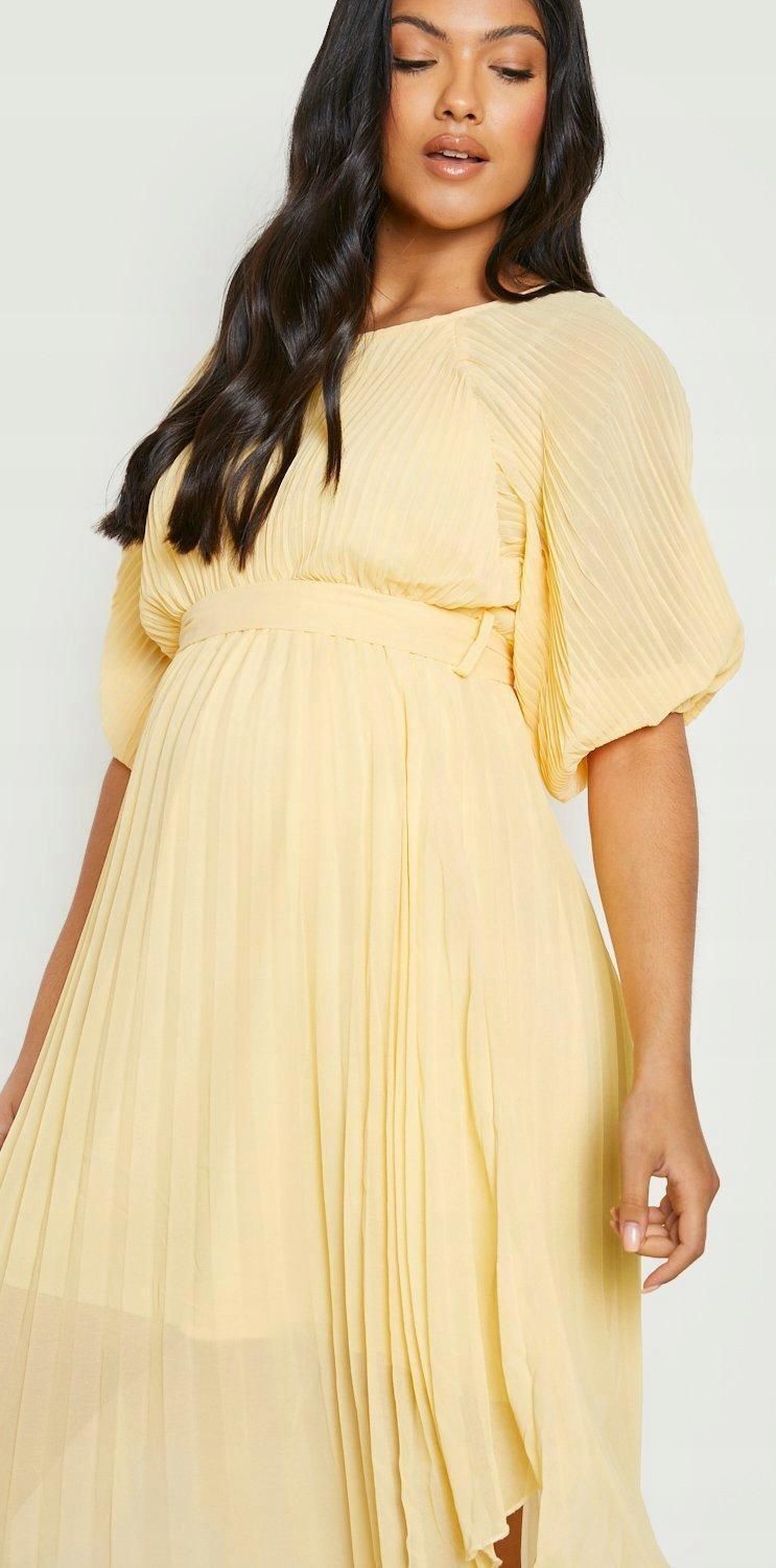 Sukienka YI6 NE7__L Boohoo MIDI Plisowana - Ceny i opinie - Ceneo.pl