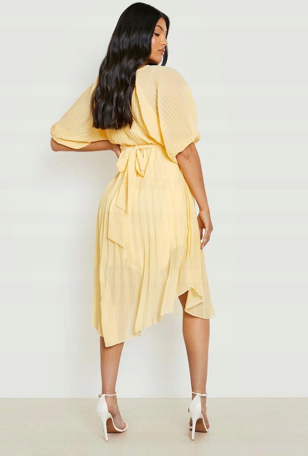 Sukienka YI6 NE7__L Boohoo MIDI Plisowana - Ceny i opinie - Ceneo.pl