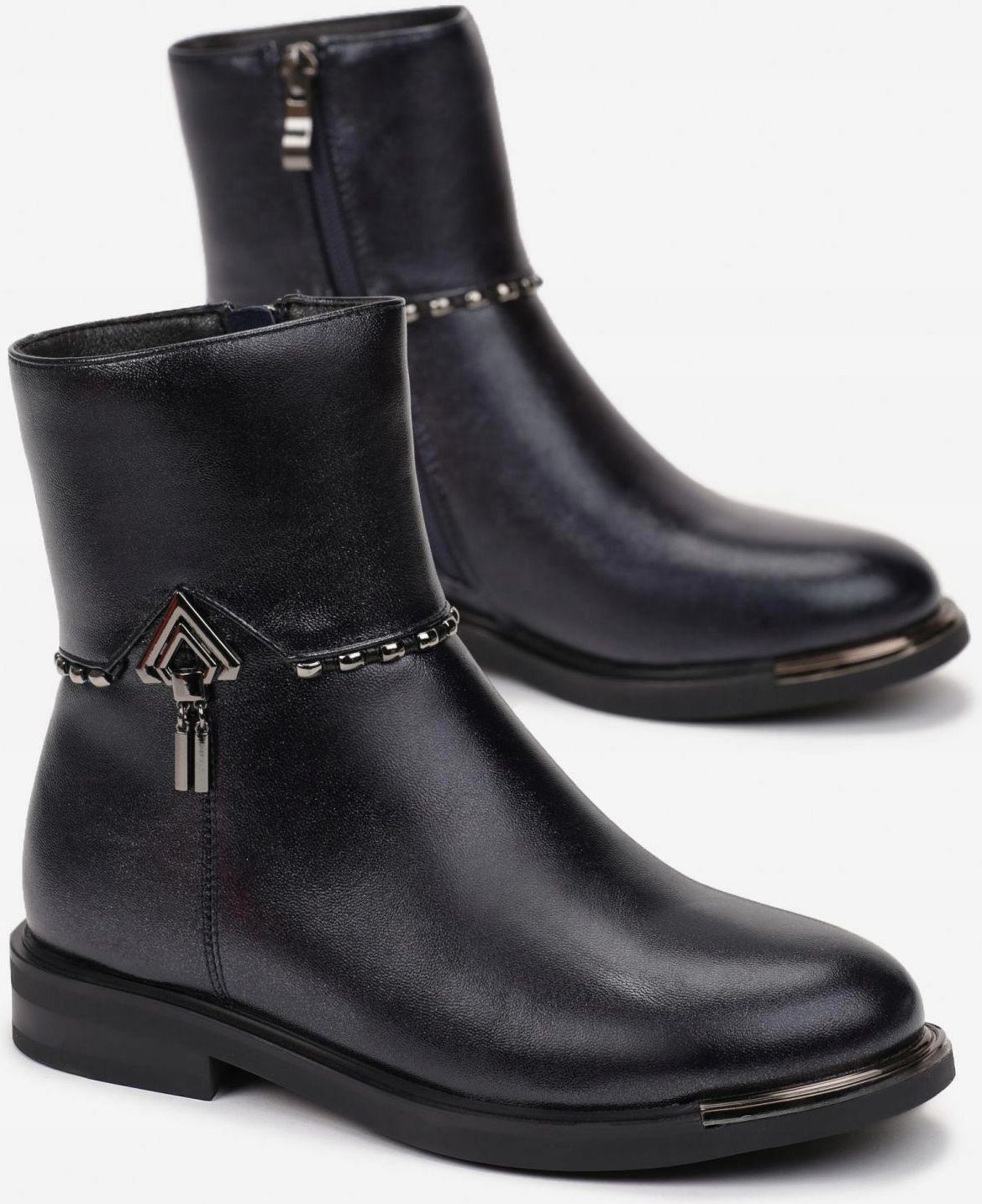 Born2Be Granatowe Botki 33 Zima Ekoskóra - Ceny i opinie - Ceneo.pl