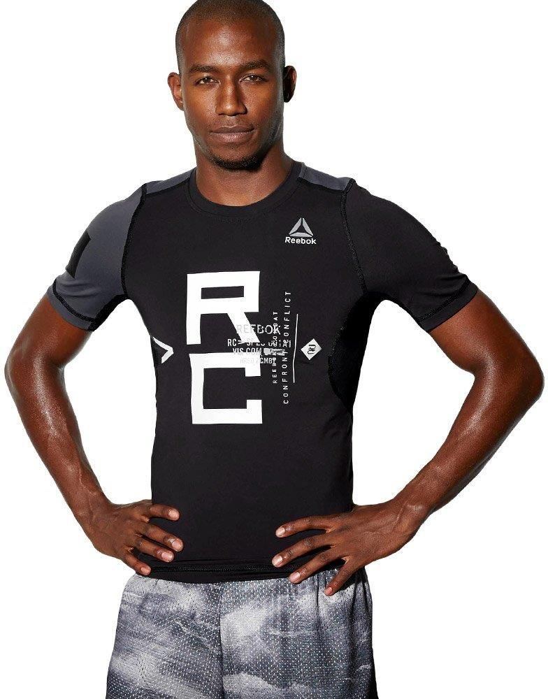 Koszulka Reebok Combat Ss Rash Guard Męska Kompresyjna Sportowa ...