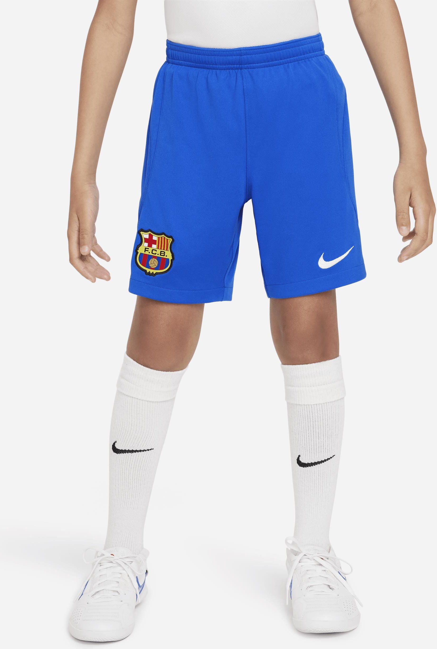 Spodenki Piłkarskie Dla Dużych Dzieci Nike Dri Fit Fc Barcelona Stadium