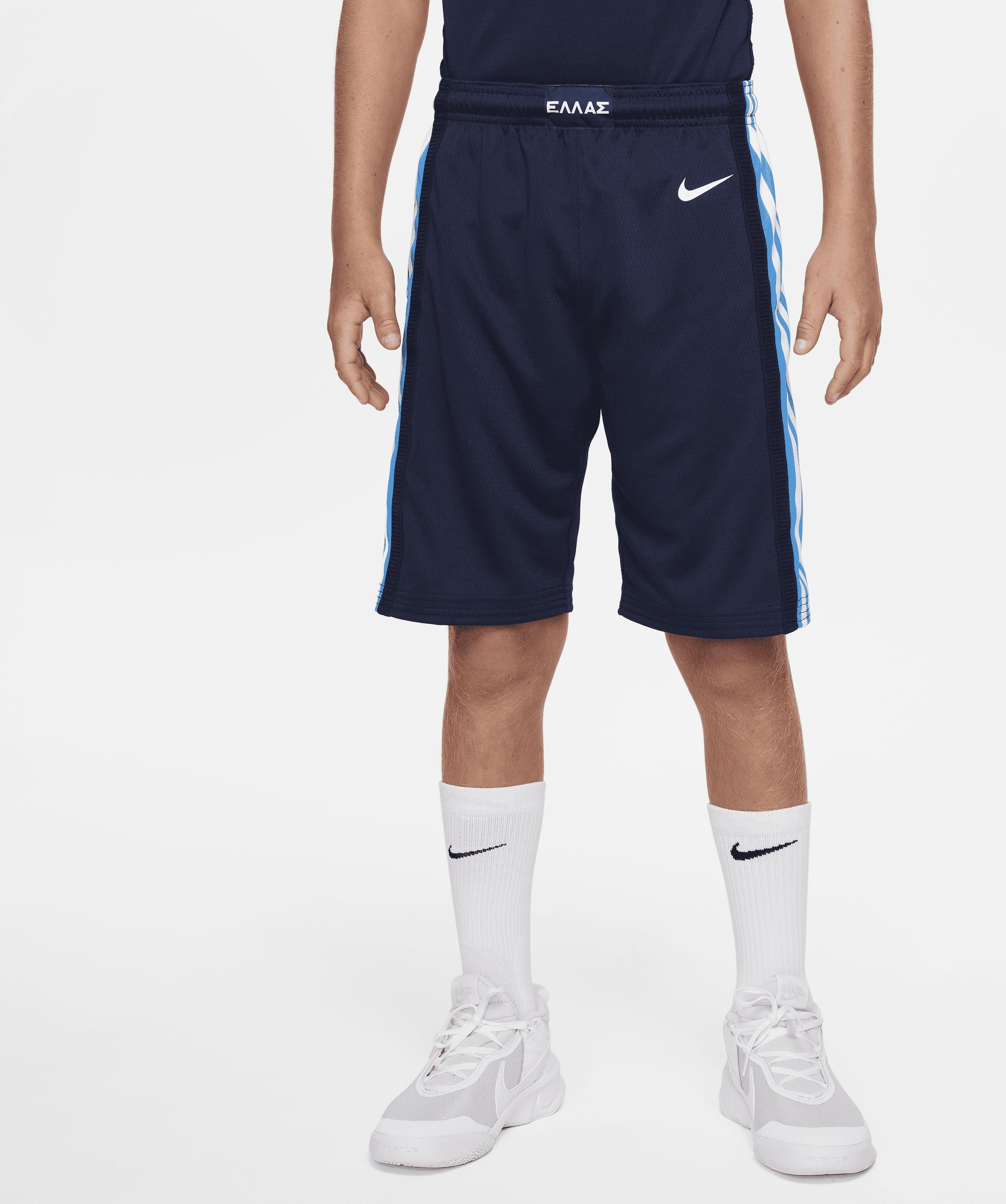 Spodenki Do Koszykówki Dla Dużych Dzieci Nike Grecja Wersja Wyjazdowa