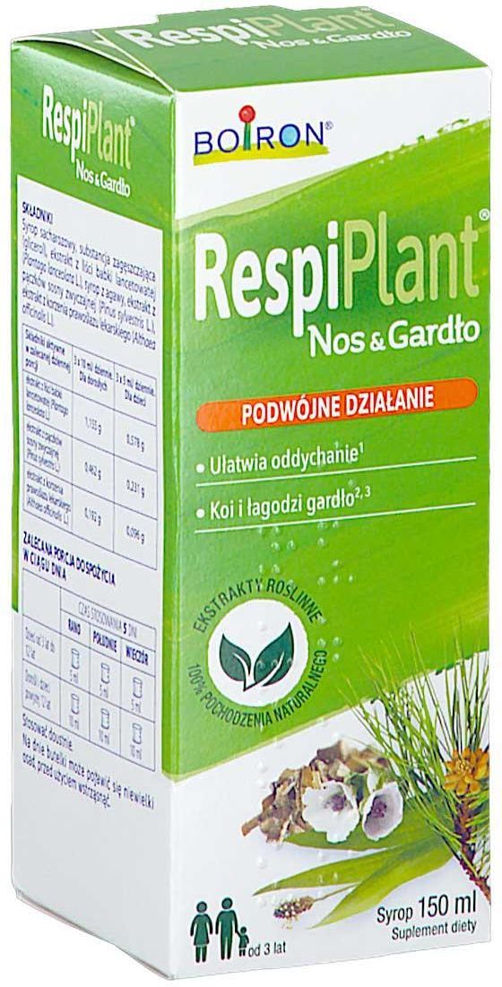 Respiplant Nos&Gardło Syrop 150 Ml - Opinie i ceny na Ceneo.pl