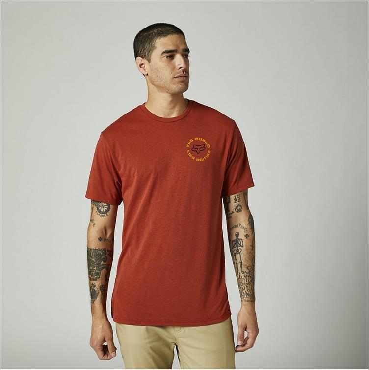 Koszulka FOX - Pre Cog Ss Tech Tee Red Clear (348) rozmiar: S - Ceny i ...