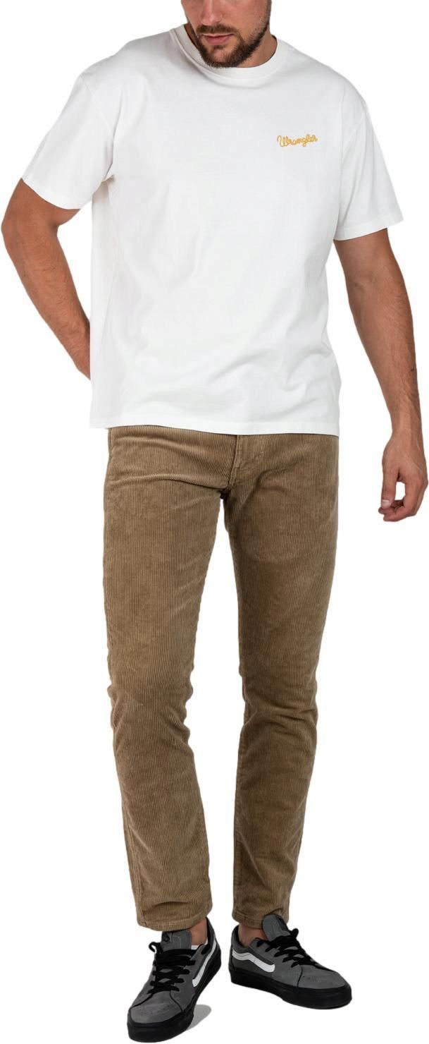 T-shirt Wrangler Slogan Tee 112341175 W70NEEW02 Worn White M - Ceny i ...