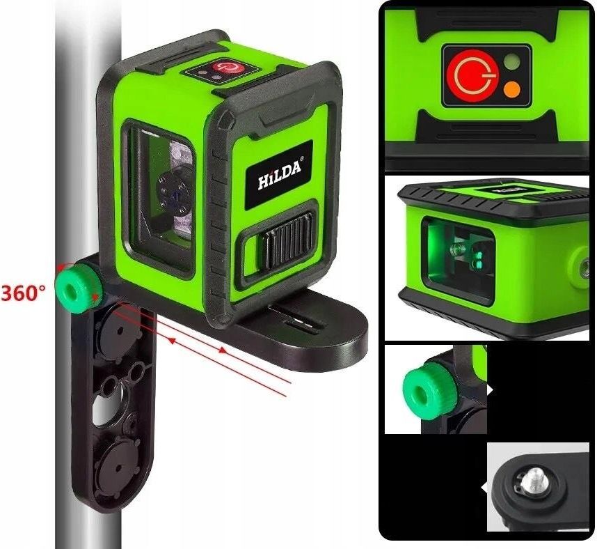 POZIOMICA LASEROWA LASER KRZYŻOWY 4-LINIOWA HILDA - Opinie i ceny na ...