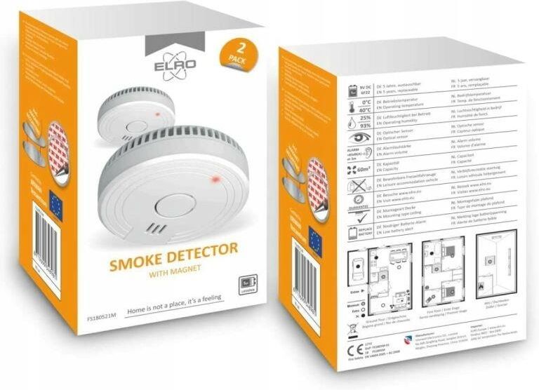 Detektor Elro Zestaw Czujek Dymu Z Klejem (Fs1805M) - Opinie i ceny na ...