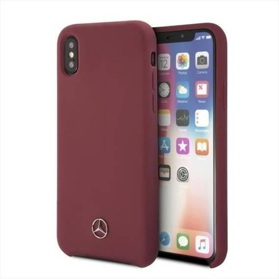 Mercedes Benz Panel Mercedes Silicone Line Do Apple Iphone X/Xs Red ...