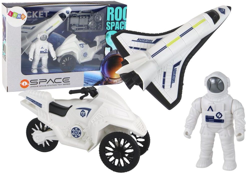 Leantoys Kosmos Misja Kosmiczna Rakieta Kosmonauta Zestaw 4 Ele - Ceny i opinie - Ceneo.pl