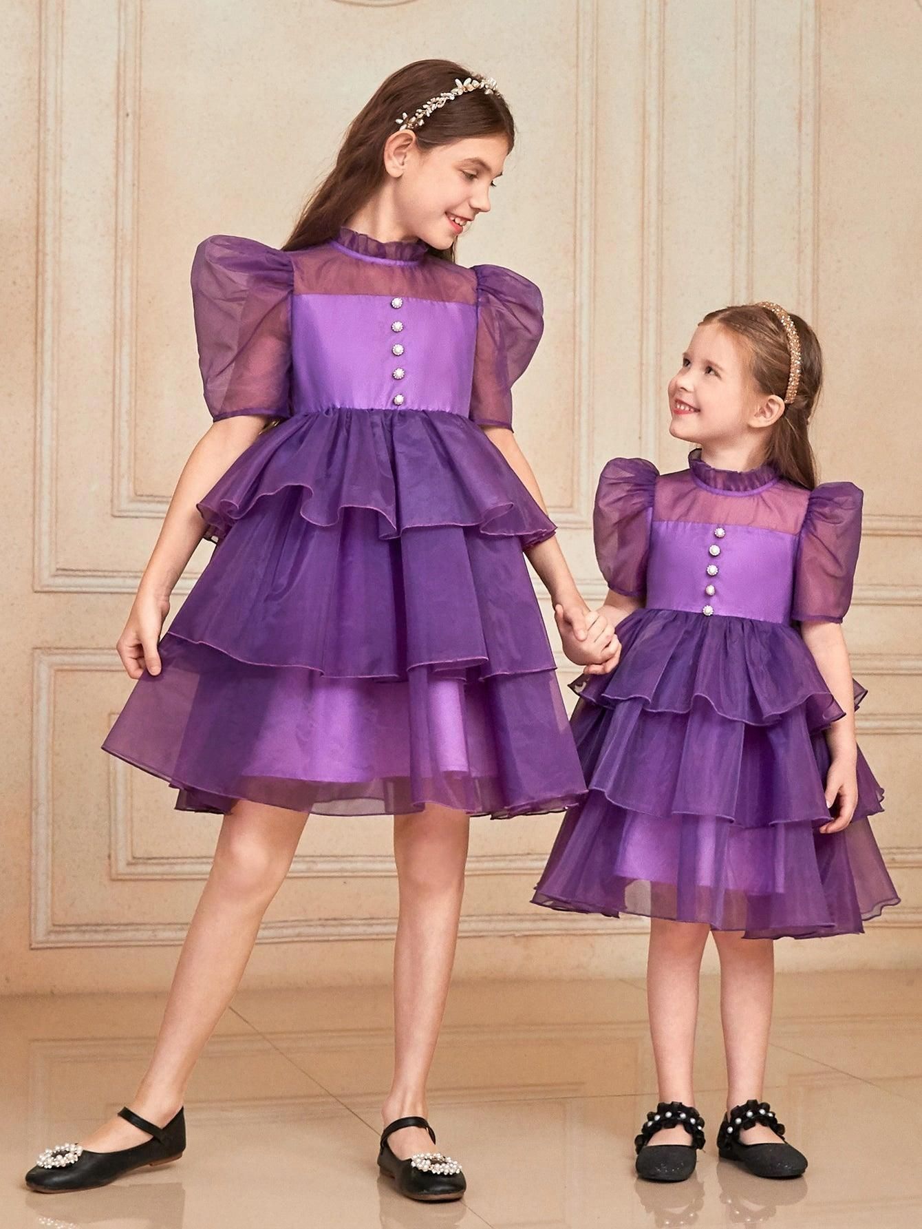 Falbany Guziki YY9 NF9__110 Shein Fioletowa Sukienka - Ceny i opinie - Ceneo.pl