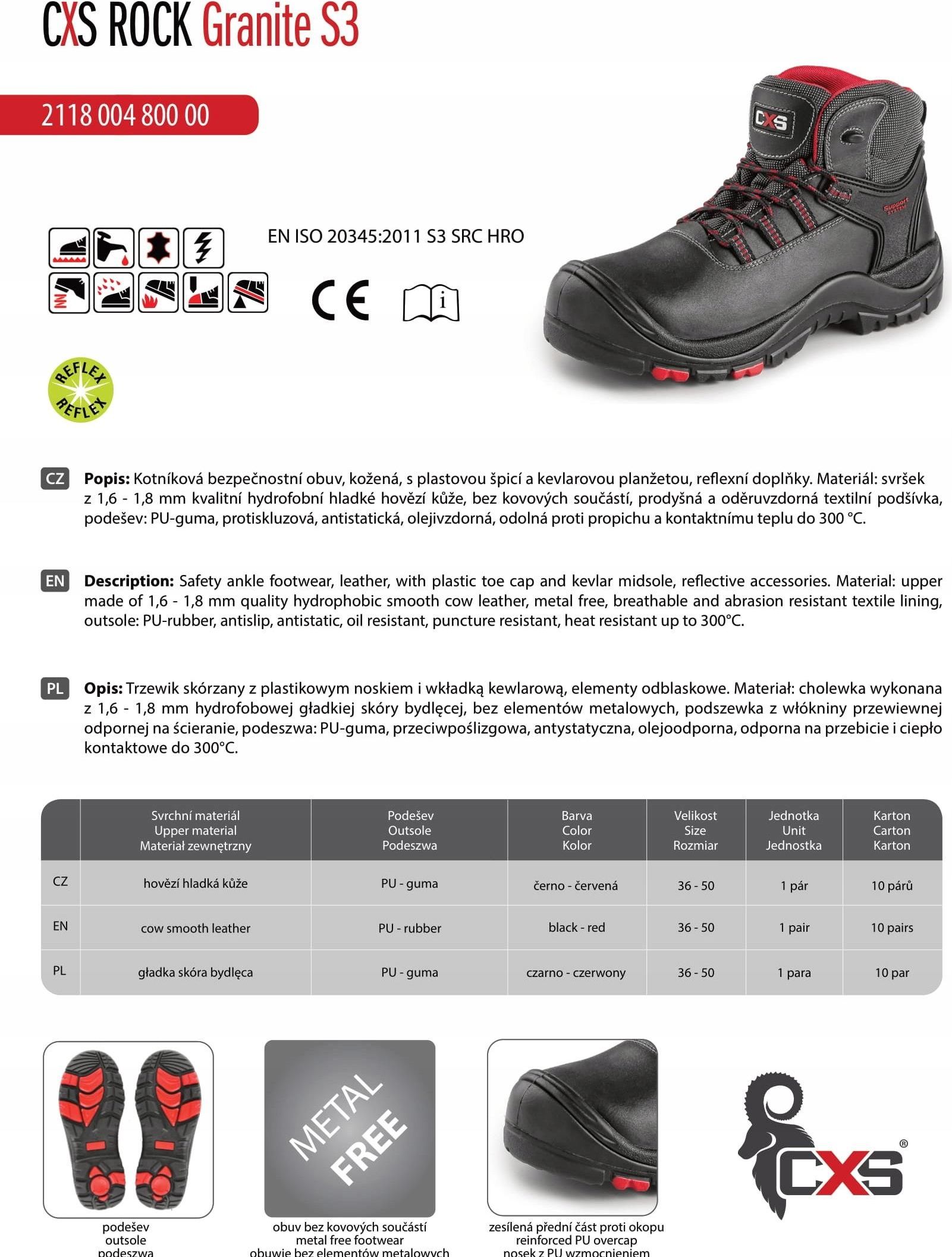Canis Cxs Buty Robocze Granites3 Wodoodporne Skórzane - Ceny i opinie ...