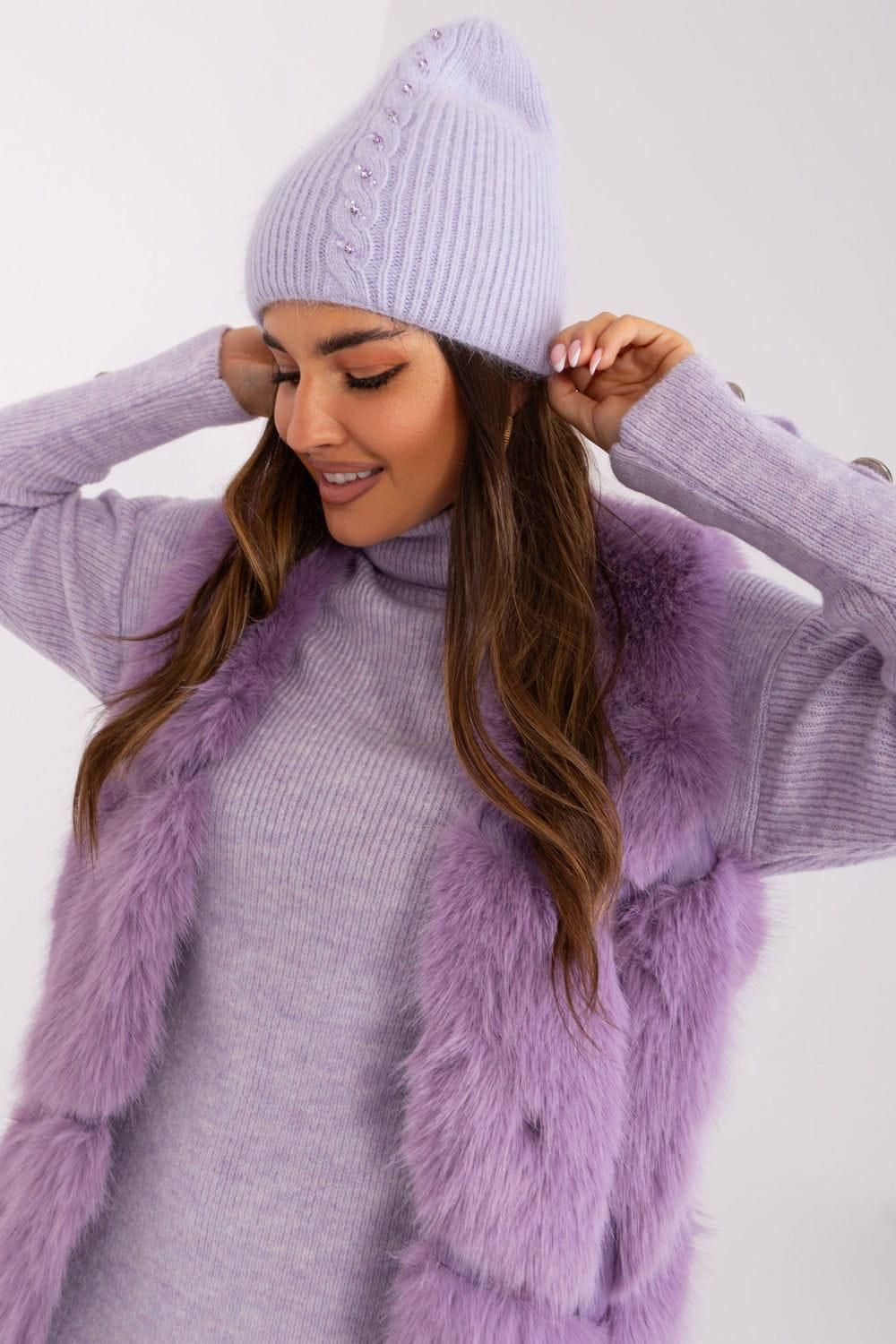 Czapka Model AT-CZ-2328.11P Light Violet - AT - Ceny i opinie - Ceneo.pl