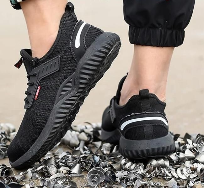 Buty Ochronne Z Metalowym Noskiem Lekkie Sportowe Obuwie Robocze Bhp ...