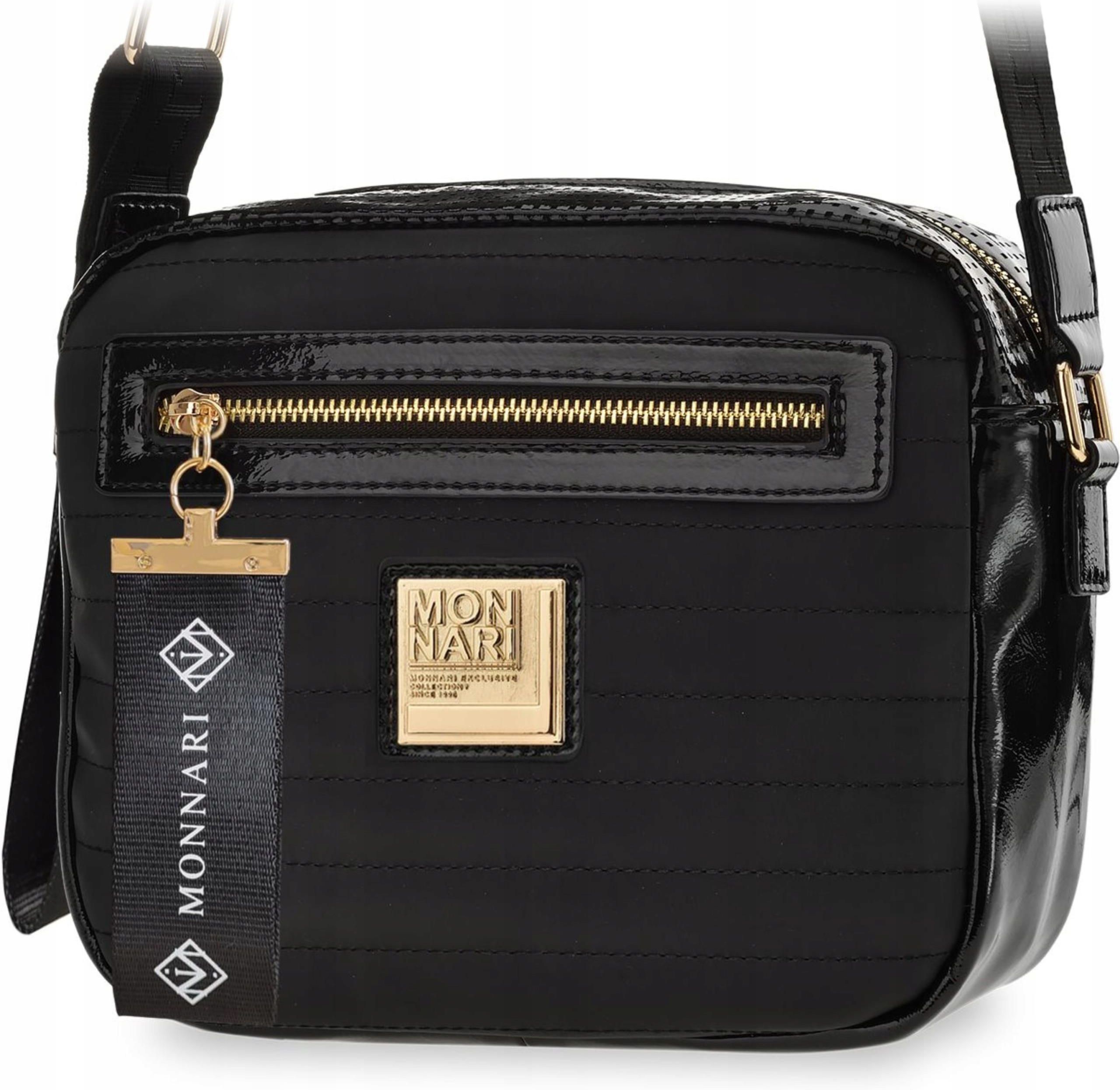 Sportowa Pikowana Torebka Listonoszka Monnari Logo Damska Czarna Z Paskiem - Ceny i opinie ...