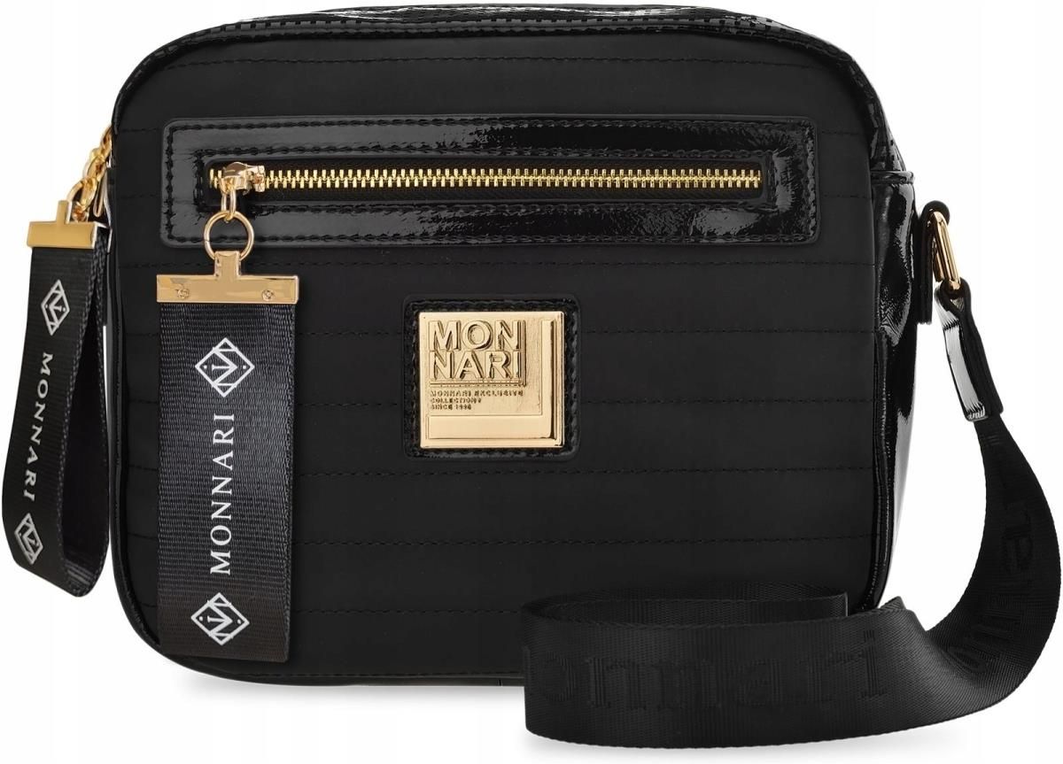 Sportowa Pikowana Torebka Listonoszka Monnari Logo Damska Czarna Z Paskiem - Ceny i opinie ...