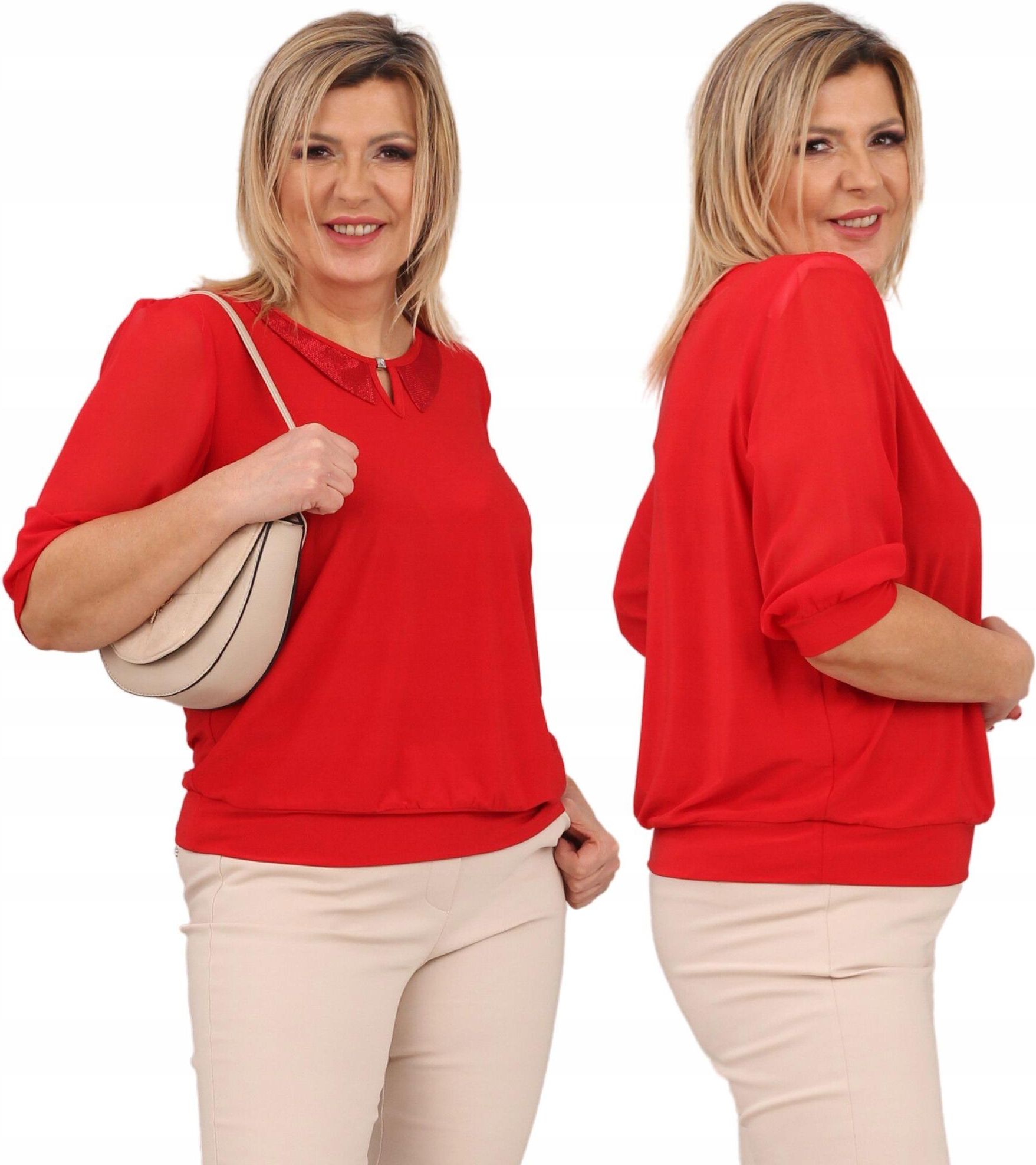 Zjawiskowa Bluzka Kobieca Styl XL - Ceny i opinie - Ceneo.pl