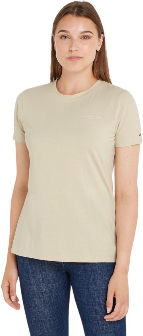 TOMMY HILFIGER KOSZULKA DAMSKA T-SHIRT 1985 REG MINI CORP LOGO C-NK SS ...