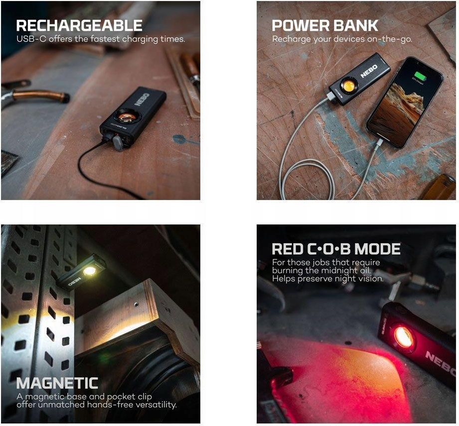 Latarka Nebo Slim+ 1200 Led Wlt 1007 G - Ceny i opinie - Ceneo.pl