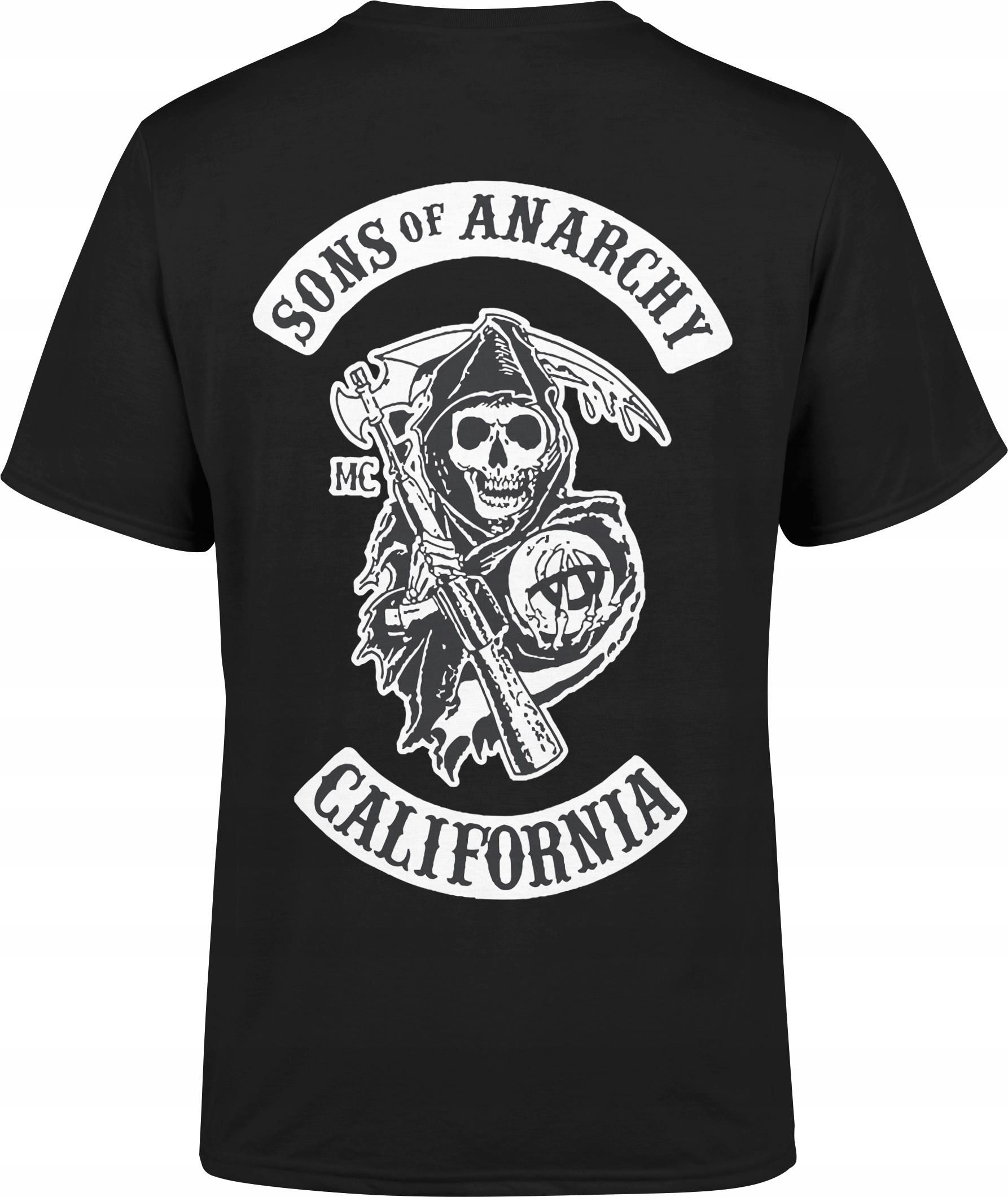 Męski T-shirt Sons Of Anarchy Syn Anarchii R. S Koszulka Męska Tshirt ...