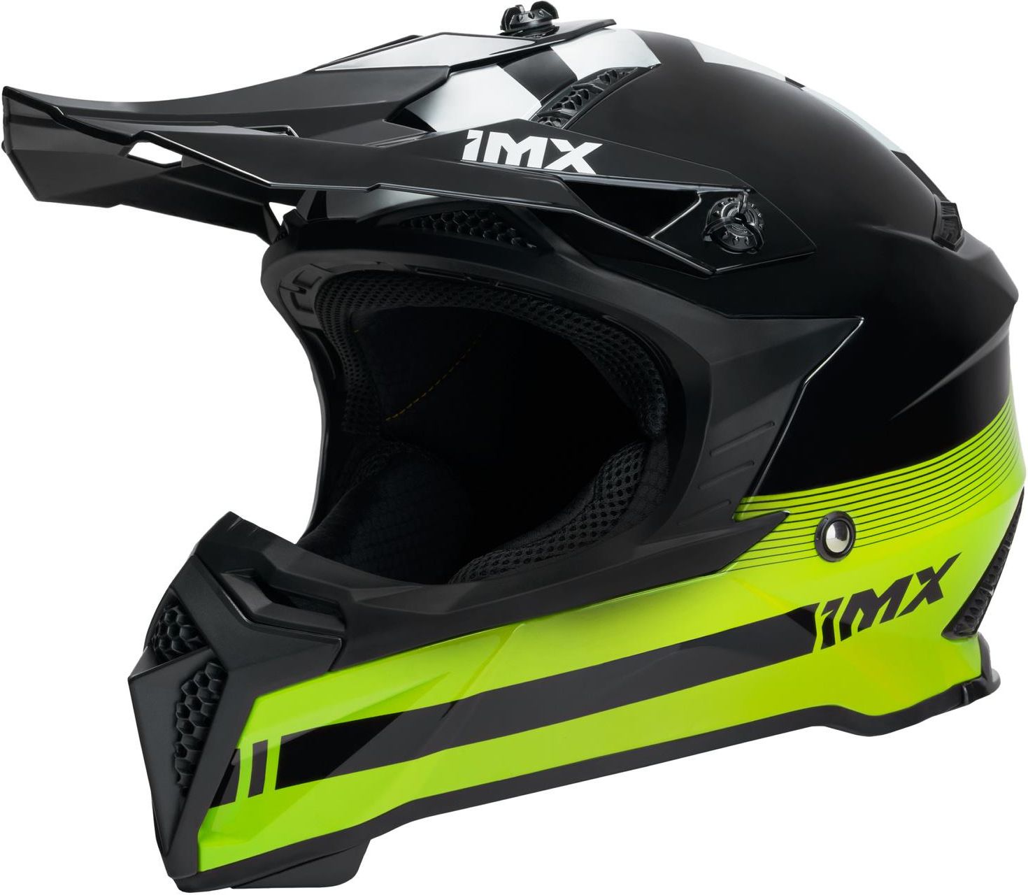 Kask motocyklowy Imx Fmx-02 Black Fluo Yellow White Gloss - Opinie i ...