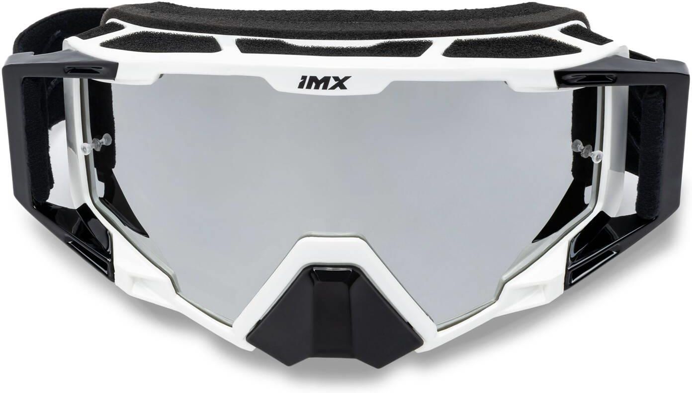 Gogle motocyklowe Imx Gogle Sand White Gloss Szyba Silver Iridium ...